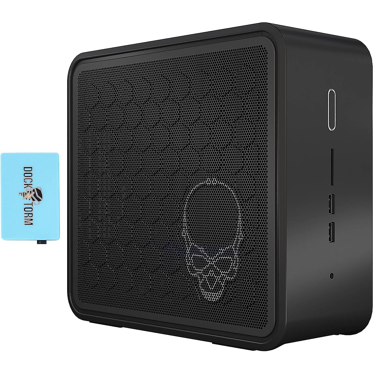 Intel NUC BXNUC9i5QNX1 Home & Business Mini Desktop i5-9300H 4-Core, 16GB RAM, 256GB m.2 SATA SSD, UHD 630, WiFi 6, BT 5.2, HDMI, USB 3.1, SD Card, Black, Win10H w/Hub