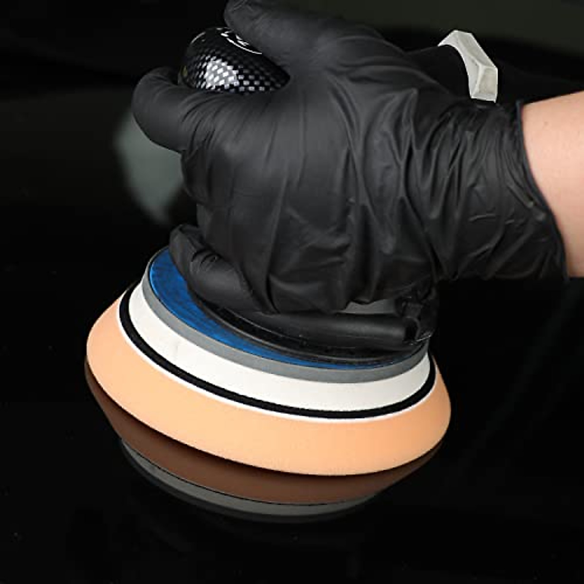 CAR ROAD Buffer Pads Polishing Pads, 6PCs 6 Inch Buffing Pads for 5 Inch 130mm Backing Plate Buffing Sponge Pads Buffing Pads 6 inch Car Polishing Kit Buffer Polisher Compounding, Polishing & Waxing