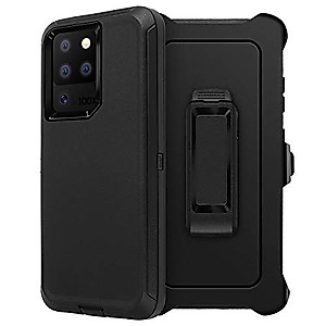 AICase for Galaxy S20 Ultra Belt-Clip Holster Case, Drop Protection Full Body Rugged Heavy Duty Case, Shockproof/Drop/Dust Proof 4-Layer Protective Durable Cover for Samsung Galaxy S20 Ultra 5G