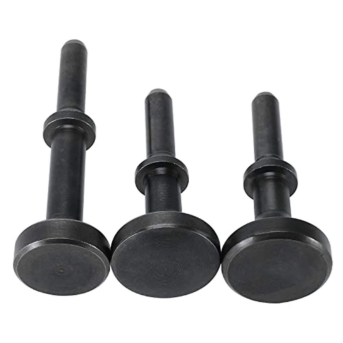 YaeKoo 6Pcs Smoothing Air Hammer Tool Kit 0.4'' (10mm) Shank Extended Length Air Hammer Bits Accessories with One Pneumatic Chisel One Spring for Forming Metal Plates, Rivets, Tire Repair