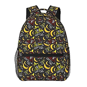 POCHY Personalized 3D Printing Gorilla Backpack Cute Cartoon Daily Large Capacity Backpack Gorilla Bag