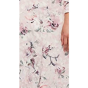 Alex Evenings Women's Sleeveless Printed Chiffon Dress with Shawl, Blush Multi, 10