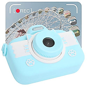 Children Full HD Digital Camera 2.8in Touch Display Screen Video Camera Toy Gifts Cameras for Kids (Blue)