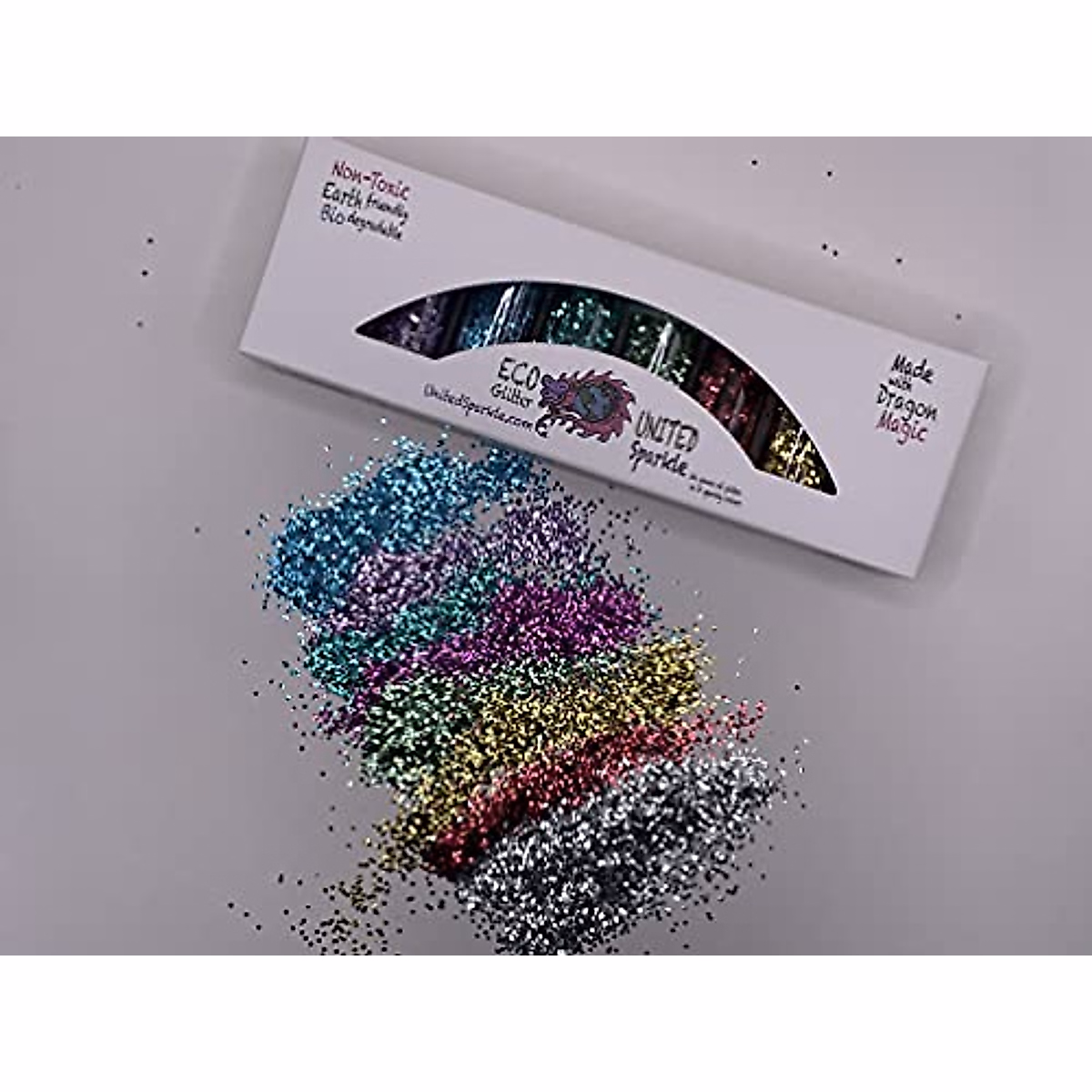 Unicorn Sparkle Association Chunky Biodegradable Eco Glitter for Crafts, Art, Makeup--Great for Kids and Fair Trade Too!