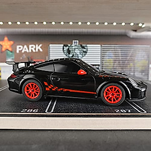 BEZGAR Porsche Remote Control Car - Officially Licensed Porsche 911 GT3 RS Toy Car 1:24 Porsche RC Car Model Vehicle Gift for Boys,Girls,Teens and Adults (39900 Black)