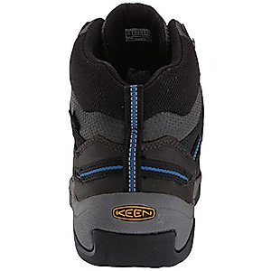 KEEN Men's Steens MID WP Hiking Boot, Black, 10