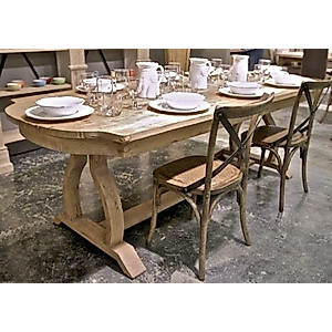 2xHome Cross Back Walnut Dining Chair