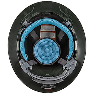 Klein Tools 60345 Hard Hat, Non-Vented Full Brim, Premium KARBN Pattern, Class E, Tested up to 20kV, Padded Sweat-Wicking Sweatband, Top Pad