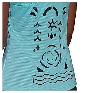 adidas Women's Tennis Y-Tank Heat.RDY, Pulse Aqua/Black (Primeblue), Medium