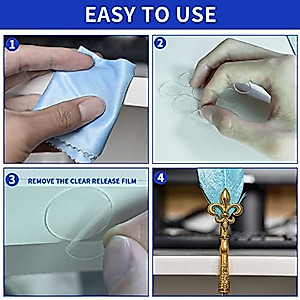 Birllaid Clear Double Sided Adhesive Dots Heavy Duty Transparent Double-Sided Tape Stickers Round &Square Acrylic No Trace Strong Adhesive Sticky Sticker for Craft DIY Art Office Supplier