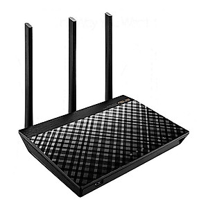 ASUS AC1750 WiFi Router (RT-AC66U B1) - Dual Band Gigabit Wireless Internet Router, ASUSWRT, Gaming & Streaming, AiMesh Compatible, Included Lifetime Internet Security, Adaptive QoS, Parental Control