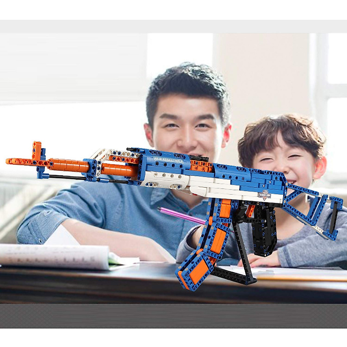 Bestoyz AK-47 Rifle Model Guns Building Blocks Toy Set, DIY Assemble Building Bricks Construction Toys, Educational Technical Engineering Building Kit, Gifts for Kids Teens Boys Aged 8 9 10 11 12+