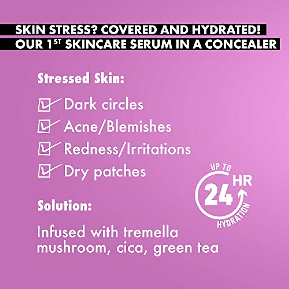 NYX PROFESSIONAL MAKEUP Bare With Me Concealer Serum, Up To 24Hr Hydration - Vanilla