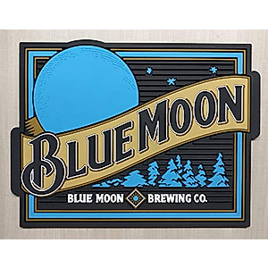 Blue Moon Bar Mat Professional Spill Mat Wait Station Drip Mat 12x9 Coaster