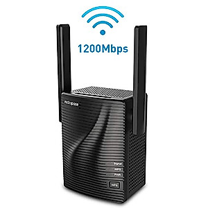 WiFi Extender- WiFi Range Extender Up to 1200Mbps, WiFi Signal Booster, 2.4 & 5GHz Dual Band WiFi Repeater with Access Ethernet Port, 360° Full Coverage, Easy Set-Up. (1200Mbps)