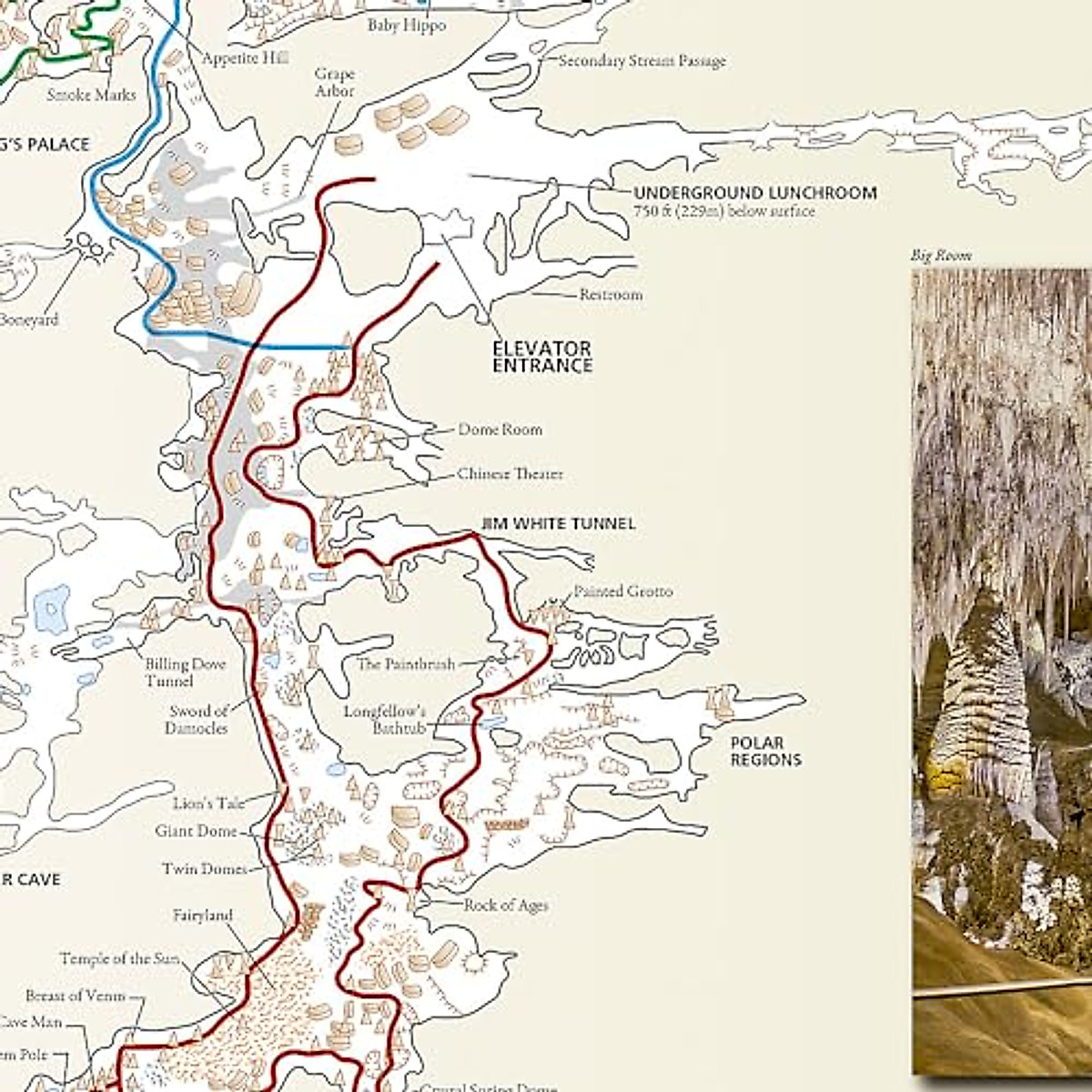 Carlsbad Caverns National Park Map (National Geographic Trails Illustrated Map, 247)