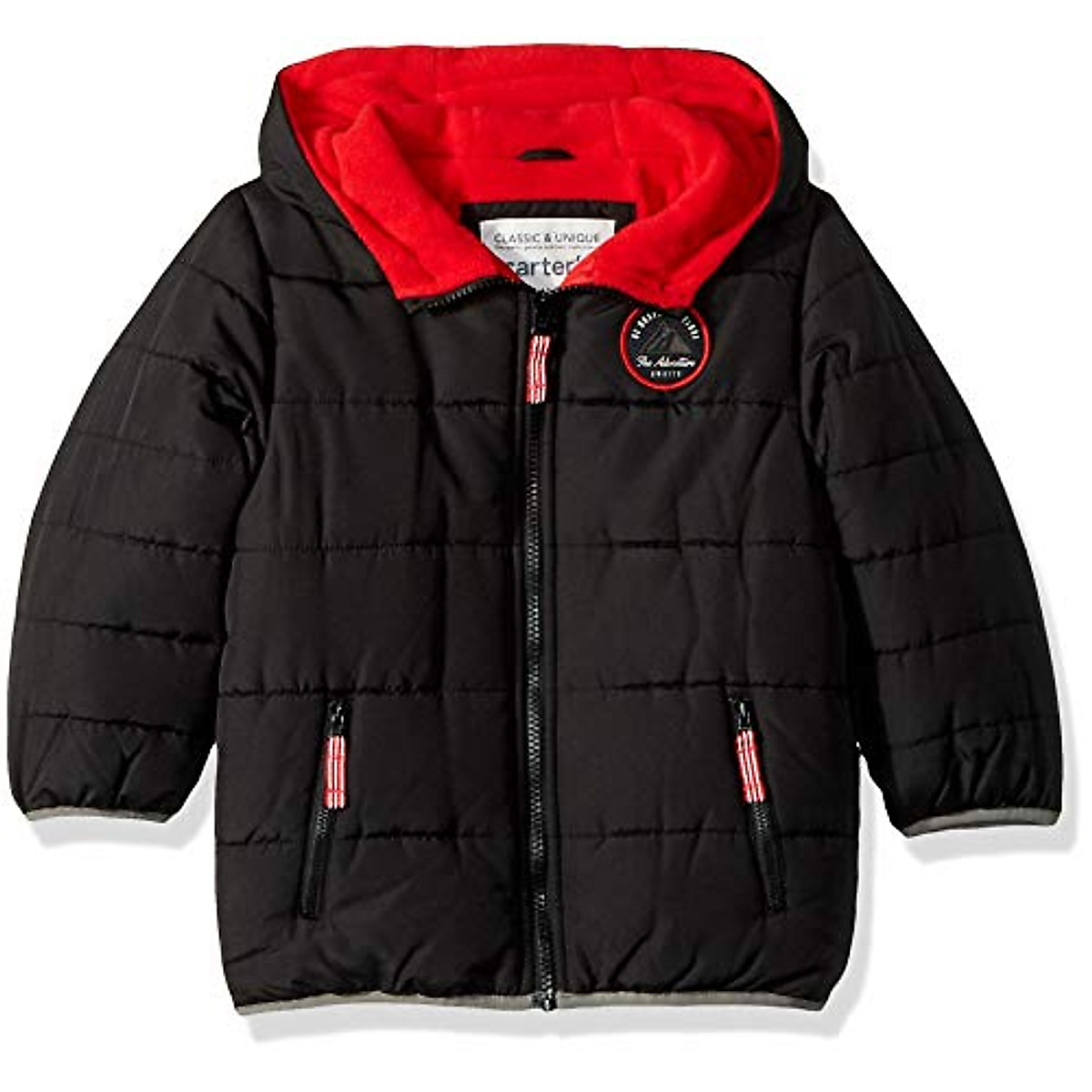 Carter's Baby Girl's Little Boys' Adventure Winter Jacket, Very Black, 5 Years