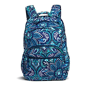 Vera Bradley Essential Backpack Blue Island Medallion