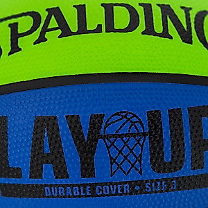 Spalding Lay-Up Mini Outdoor Blue/Green Basketball 22"
