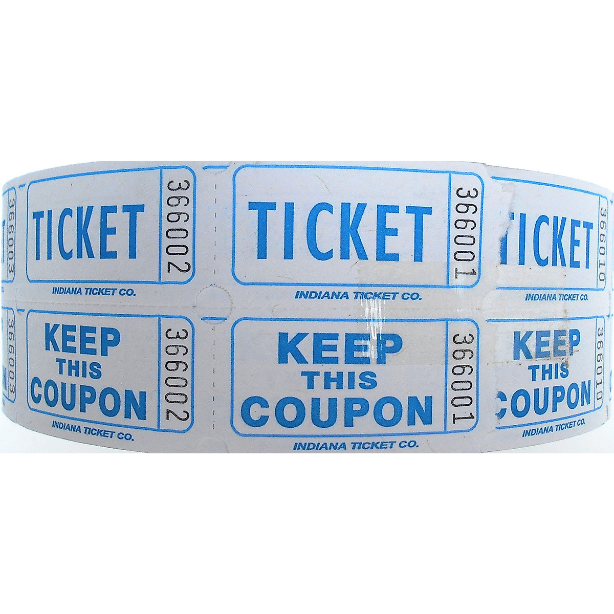 Raffle Tickets 2000 per Roll 50/50: Easy 2 Read Blueberry