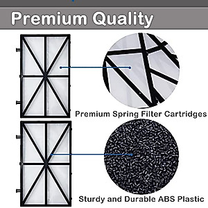 Macaberry 9991433-R4 Spring Filter Cartridges Compatible with Dolphin M400, M500, Wave 65, Wave 90, Oasis Z5, Nautilus Plus, Nautilus CC Plus Robotic Pool Cleaners, 4 Pack
