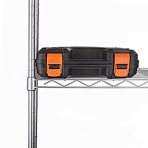 REGILLER 6 Wire Shelving Steel Storage Rack Adjustable Unit Shelves for Laundry Bathroom Kitchen Pantry Closet (16.7L x 11.9W x 64H, Silver)