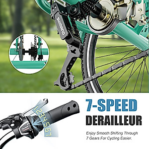 DoCred Adult Tricycles, 3 Wheel Bikes for Adults 20/24/26 inch 7 Speed Adult Trikes Bicycles Cruise Trike with Shopping Basket for Seniors, Women, Men