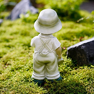 Aloak Watering Boy Statue 12.8 inch, Indoor Outdoor Boy Statue for Home, Garden, Yard, Patio and Wedding Décor