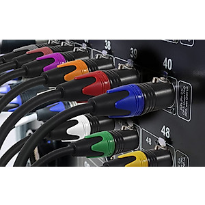 MIKIZ XLR Cables 3 Feet 10 Pack - Pro Balanced Short XLR Audio Cables 3-Pin XLR Male to Female