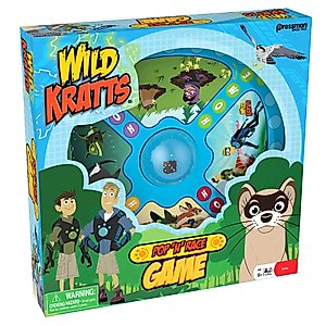 Pressman Wild Kratts Pop 'N' Race, Multi-colored, 5"