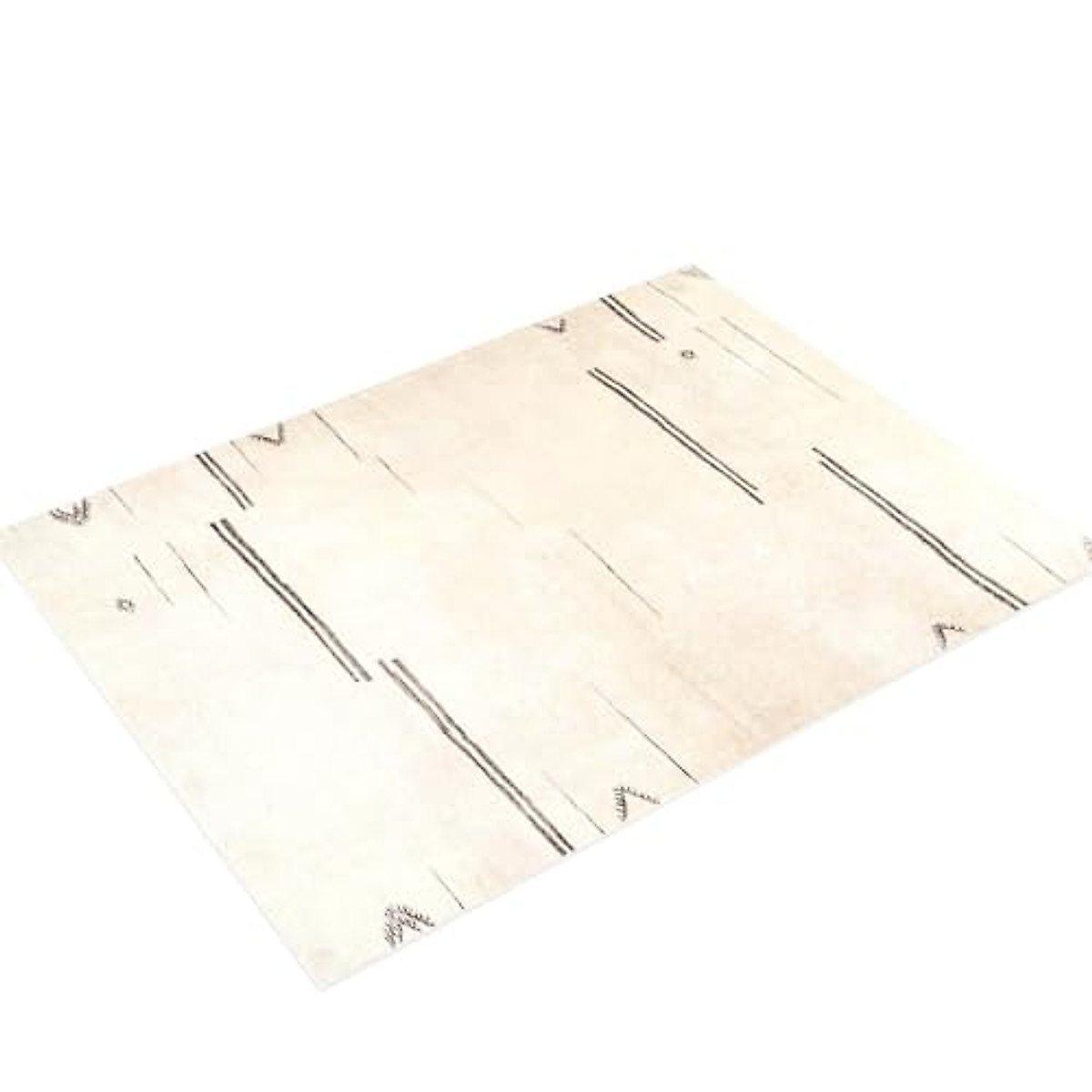 Livabliss x Becki Owens Rivi Moroccan Area Rug , 5'3" x 7', Cream/Charcoal