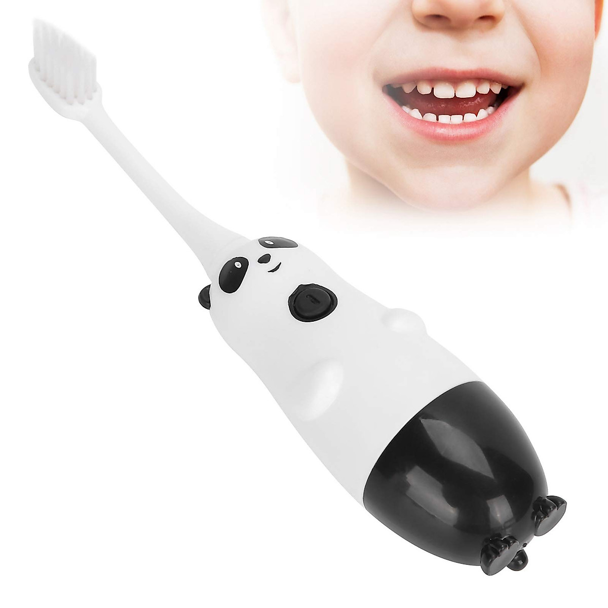 POCREATION Sonic Electric Toothbrush, Soft Bristles Tooth Brush, Panda Pattern Teeth Brush, Electric Kids Toothbrush, Oral Caring Tool for Children