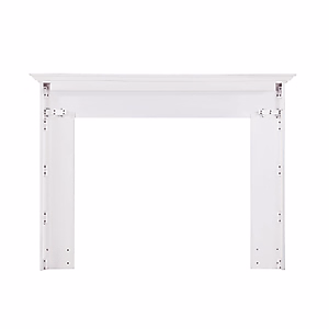 Pearl Mantels 540-48 Marshall Fireplace, 48-Inch, White Paint Mantel Surround, Opening Width