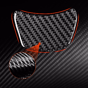 ITrims Car Steering Wheel Bottom Cover for Toyota Supra A90 2019-2022 Steering Wheel Accessories Trim Decoration 1PC Real Carbon Fiber