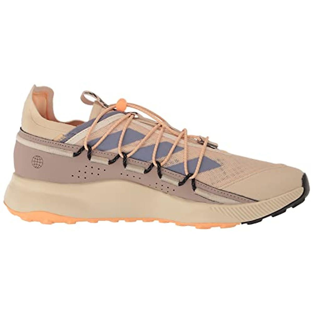 adidas Women's Terrex Voyager 21 Sneaker, Sand Strata/Silver Violet/Acid Orange, 8
