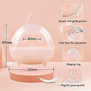 haakaa Ladybug Breast Milk Collector Breast Shells Milk Saver Nursing Cups for Large Milk Supply, Replace Disposable Breast Pads, Reusable & Wearable (150ml, 1 Pc)