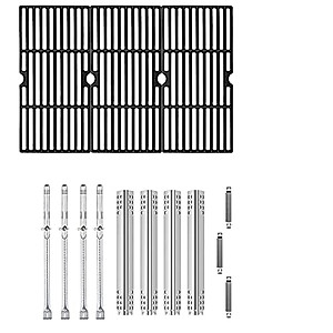 SafBbcue 463344116 463343819 Replacement Parts Kit for Charbroil Advantage 463371116 466344116 Performance 463280019 463370719 Heat Plates G359-0003-W1 Cooking Grates G430-0016-W1