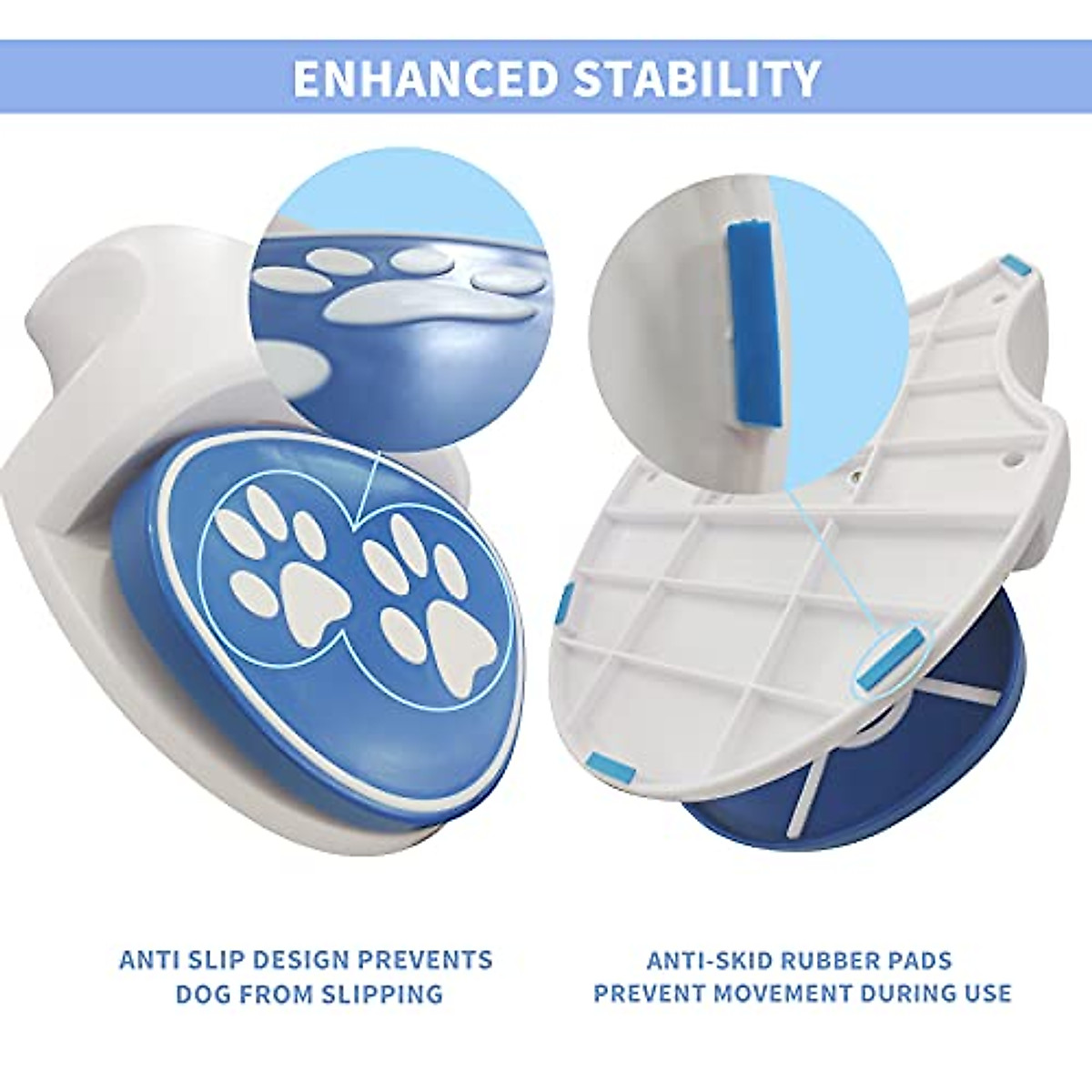 EverBrit Outdoor Dog Water Fountain Step On Water Dispenser Garden Dog Cooling Tool with 2 Nozzles, Always Fresh Water, Sturdy and Easy to Use