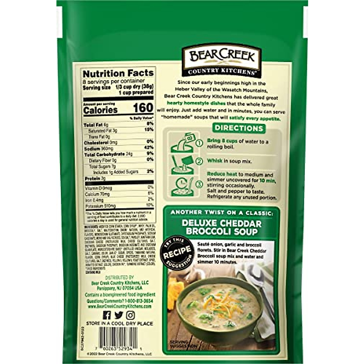 Bear Creek Soup Mix, Cheddar Broccoli, 10.6 Ounce