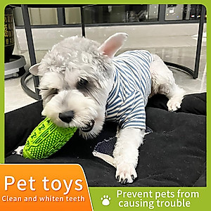 Midas Pet Shop Natural Rubber Dog Toy for All Breed Aggressive Chewer Nearly Indestructible Dog Chew Toys Dog Birthday Toy Dog Toothbrush Interactive Tough Durable Dog Ball Dog Football (Green)