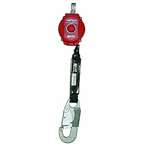 Miller by Honeywell TurboLite 6-Foot Personal Fall Limiter with Lanyard End Steel Locking Snap Hook (MFL-3-Z7/6FT), Red