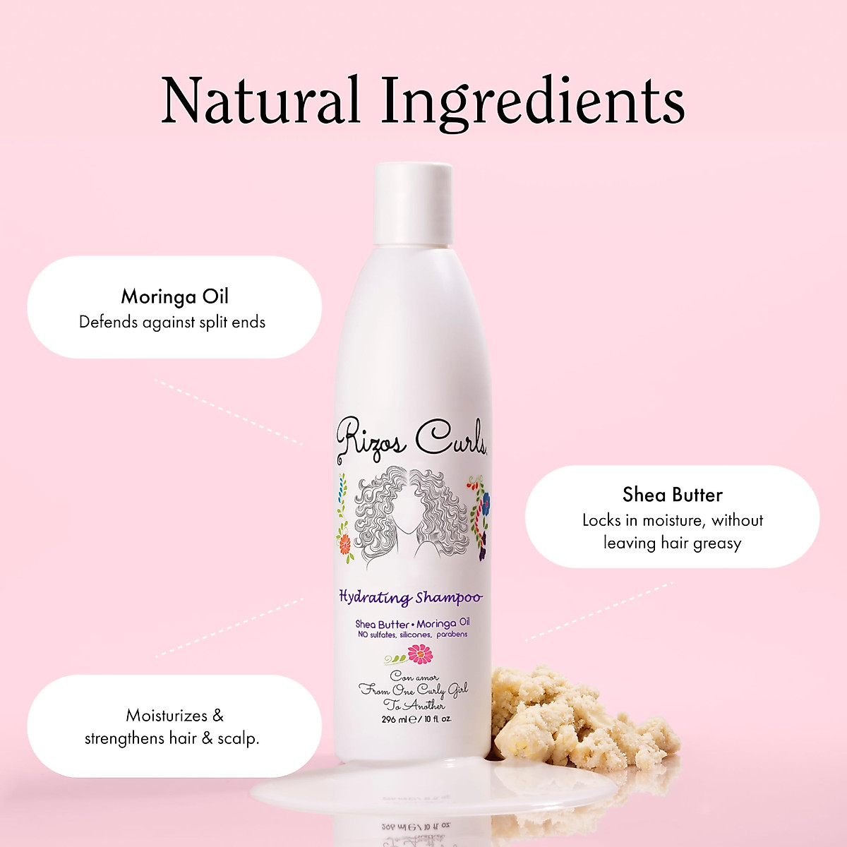 Rizos Curls Trio Bundle, Hydrating Shampoo & Deep Conditioner & Curl Cream Bundle, Gently Cleanse and Hydrate Curly Hair, Style & Define Curls for Frizz Free Volume, For All Curl Patterns 2a - 4c