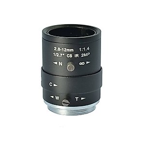 VAKUUM Lab Microscope Slides 2.8-12mm 1/2.7" High Definition Industrial Camera Manual IRIS Zoom Focus Lens CS Mount CCTV Lens for CCTV Camera Microscope Parts