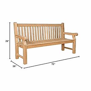 Anderson Teak Devonshire 4-Seater Extra Thick Bench