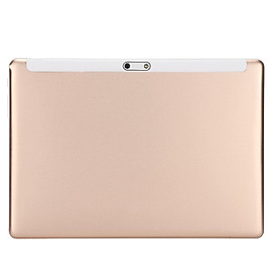 Zyyini Tablet, 1280x800 HighDefinition Resolution Tablet, 10 Inch Sensitive Touch Full View Gaming Tablet, Compatible for Android 9.0, Golden, 100‑240V (US Plug)