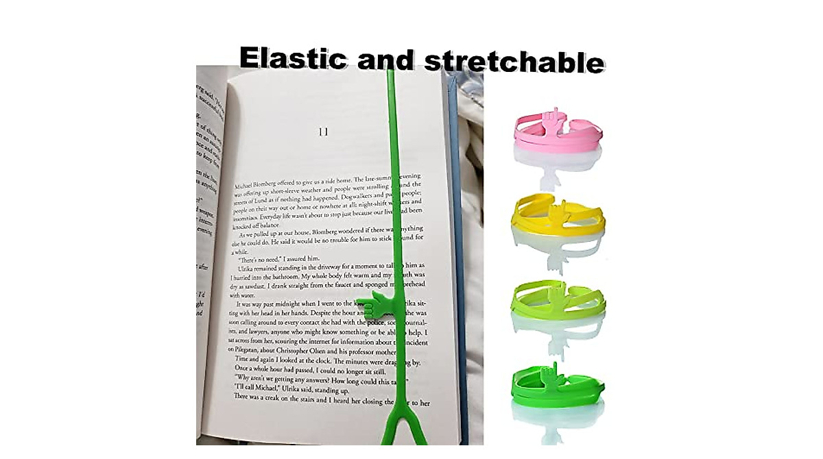 10-Piece Silicone Finger Bookmarks for Readers & Students