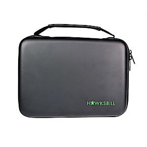 PS5 Console Controller Case, Dual DualSense Protective Hard Shell, Playstation 5 Two Controllers Travel Carrying Bag with Room for Cable Cord and Accessories (Black)