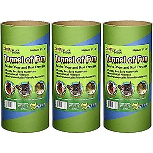 (3 Pack) Ware Manufacturing Tunnels of Fun Small Pet Hideaway, Medium