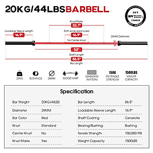 ER KANG Strength Trainer Home Gym Equipment Set, Power Rack with Cable Crossover System, 230LBS Weight Plates, Red Barbell, Red Weight Bench