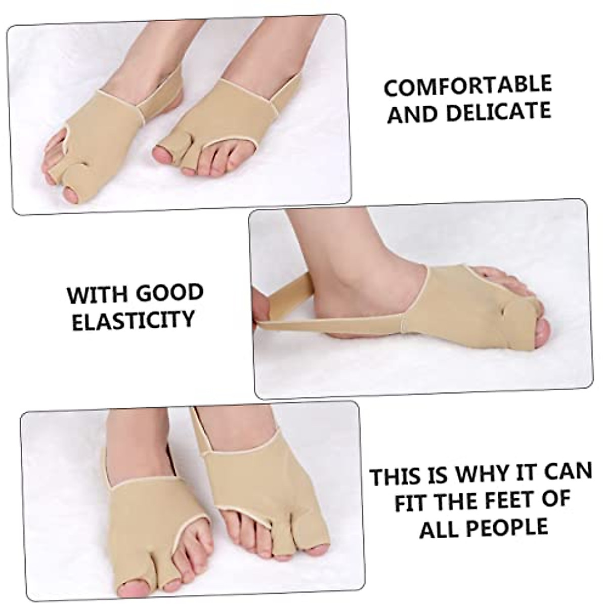 Lurrose Pedicure Stand 2 Pairs Split Foot Protector Bunion for Women Wrist Guard Splint Wrist Brace Thumb Brace Tool Stand Night Splint Hallux Valgus Correcting Socks Thumb Splints
